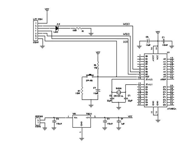 Isp Programmer Avr Circuit St Avrisp Sub Elfa Sek Usd Se Plastic Below ...